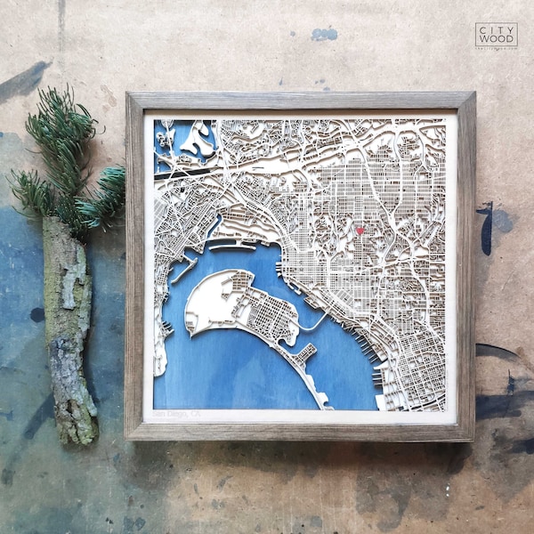 3d Map San Diego - Etsy