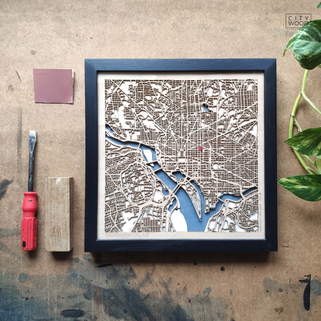 Custom City Map - Citywood - Boyfriend Gift - Etsy