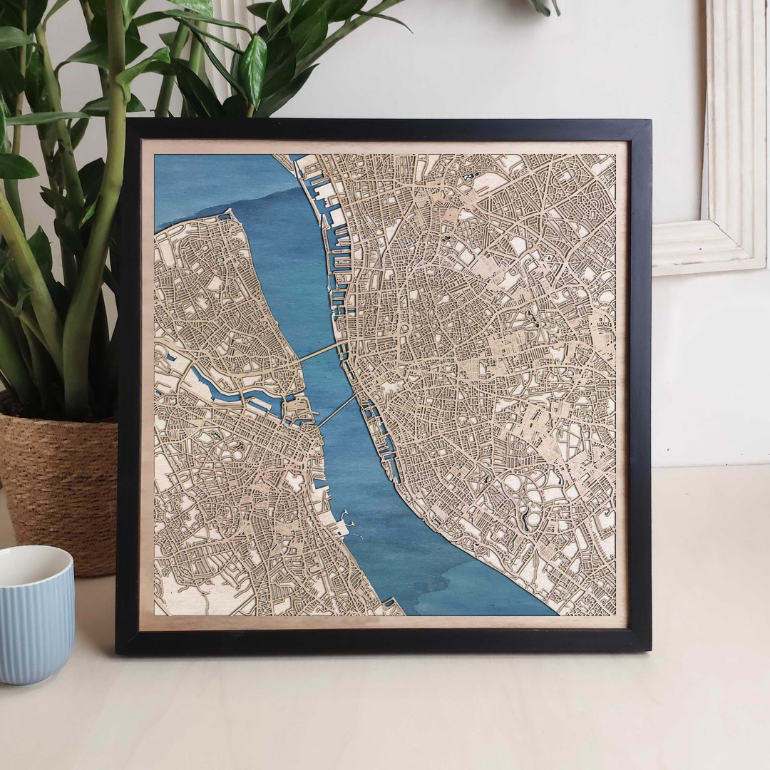 Liverpool Custom Wood Map - Personalized Art Gift - Etsy