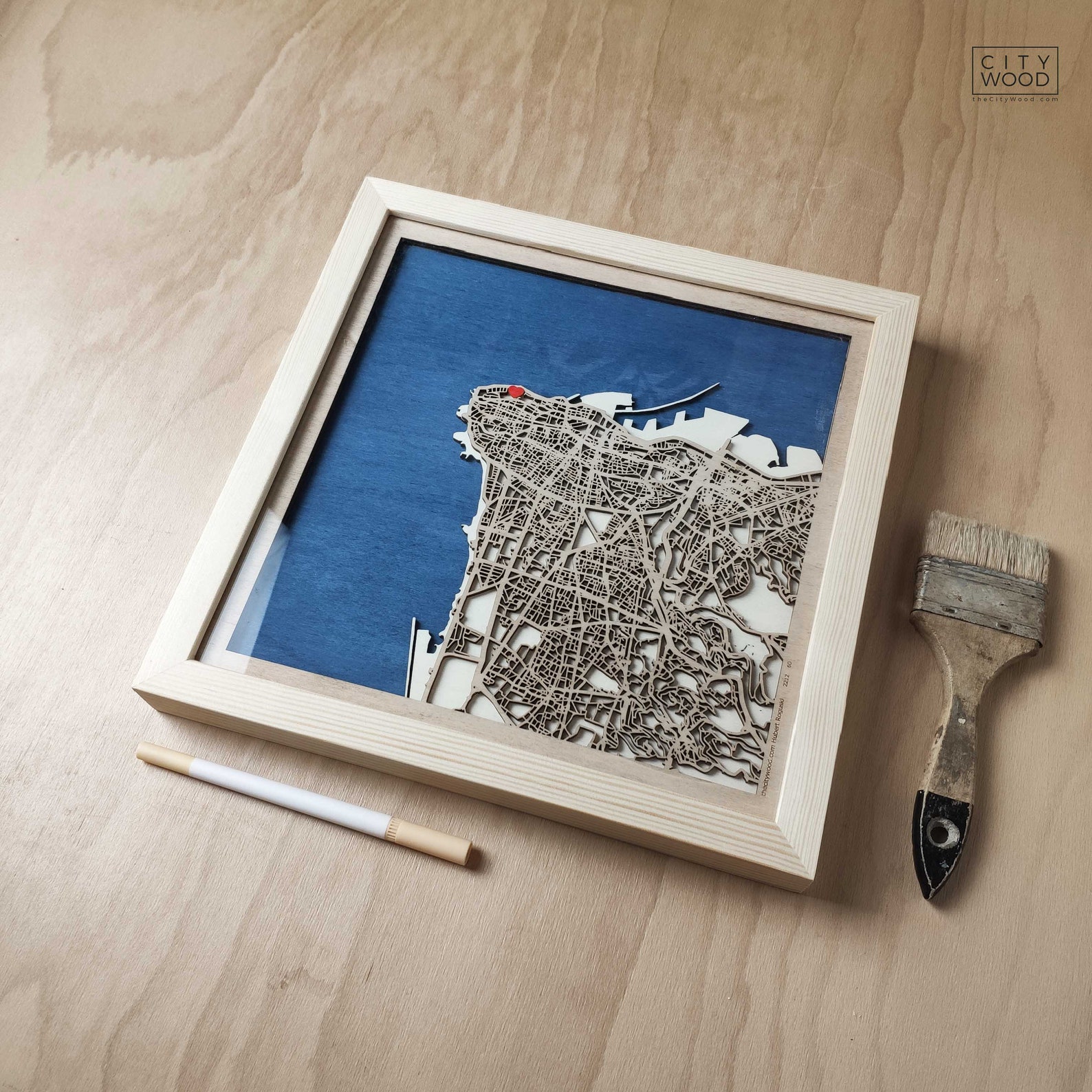 Beirut Wood Map - 3D Laser Cut Map - Etsy