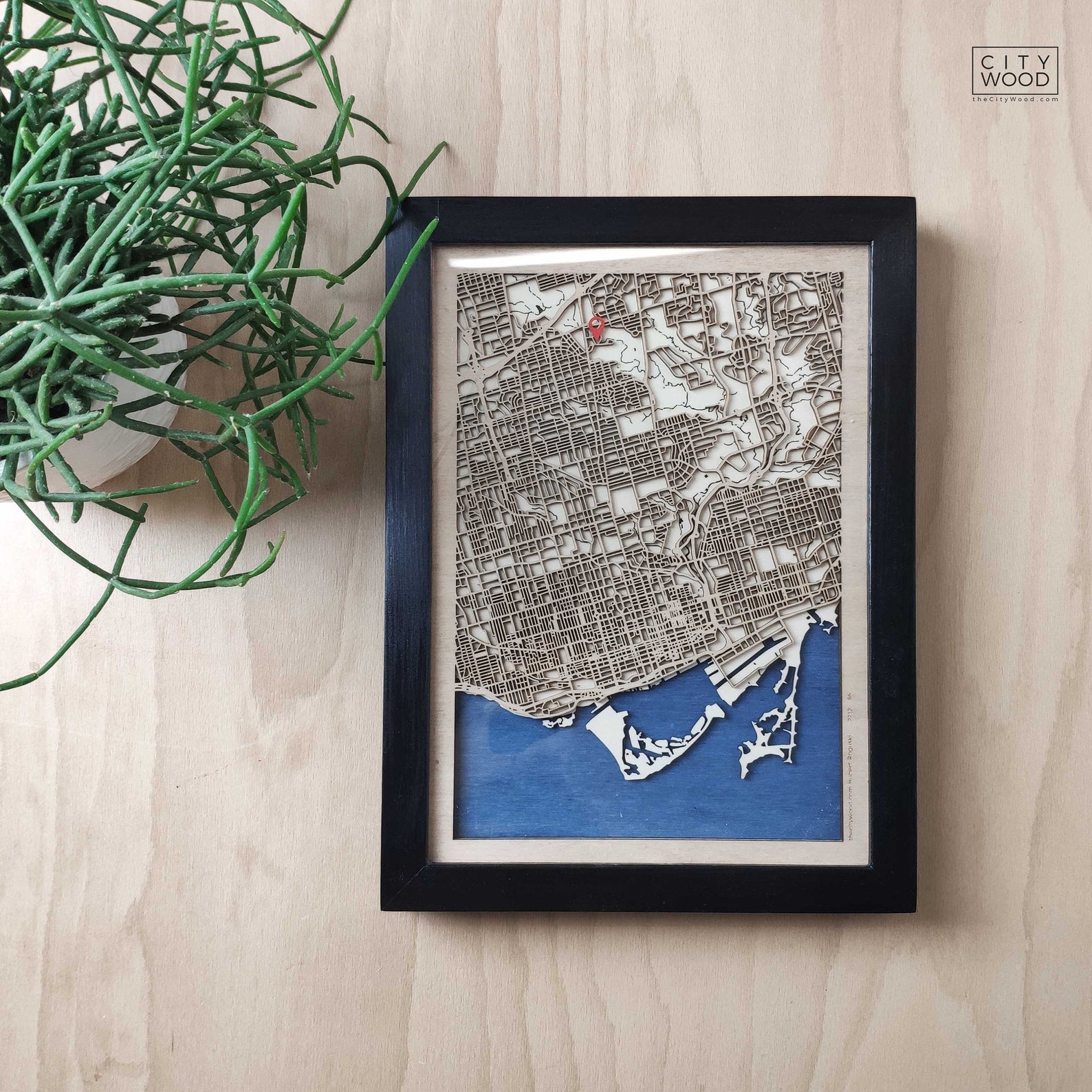 Toronto Wood Map - 3d City Map - Etsy