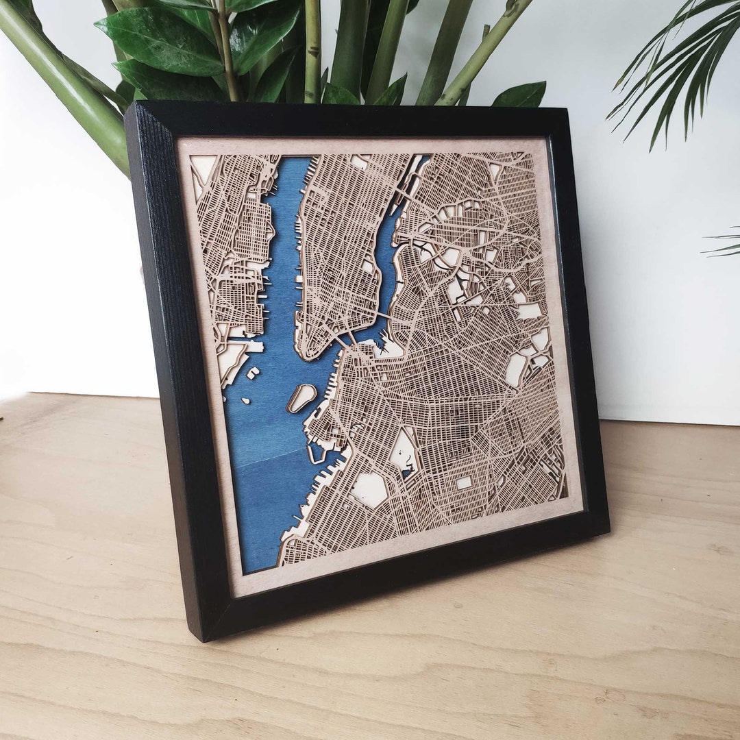 Personalized Wood Map - Custom Art Gift - Etsy