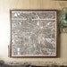 Auckland Wooden Map Laser Cut Wood Streets Maps 3d Framed Minimal ...