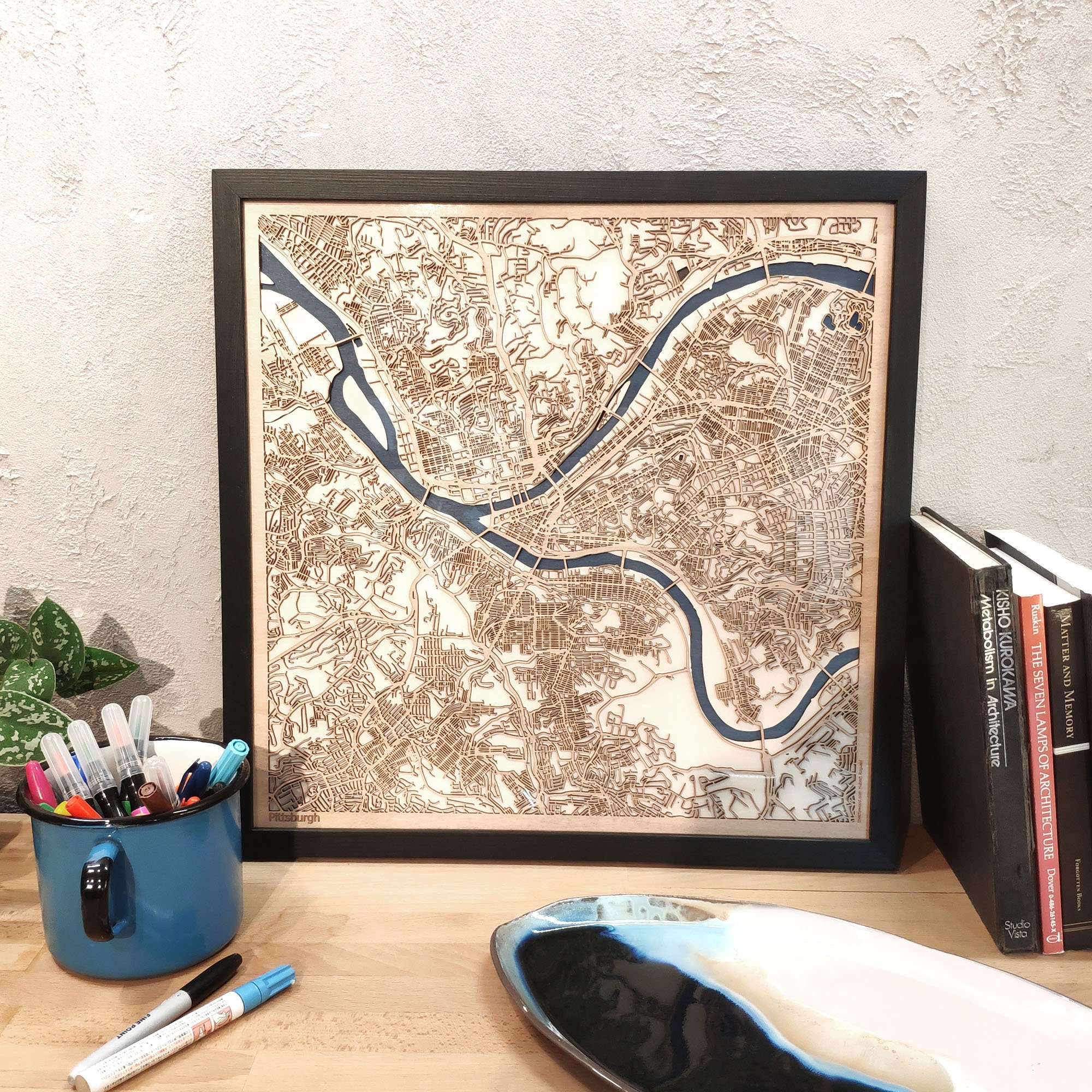 Custom Map Gift Laser Cut Engraved on Wood Map | Etsy