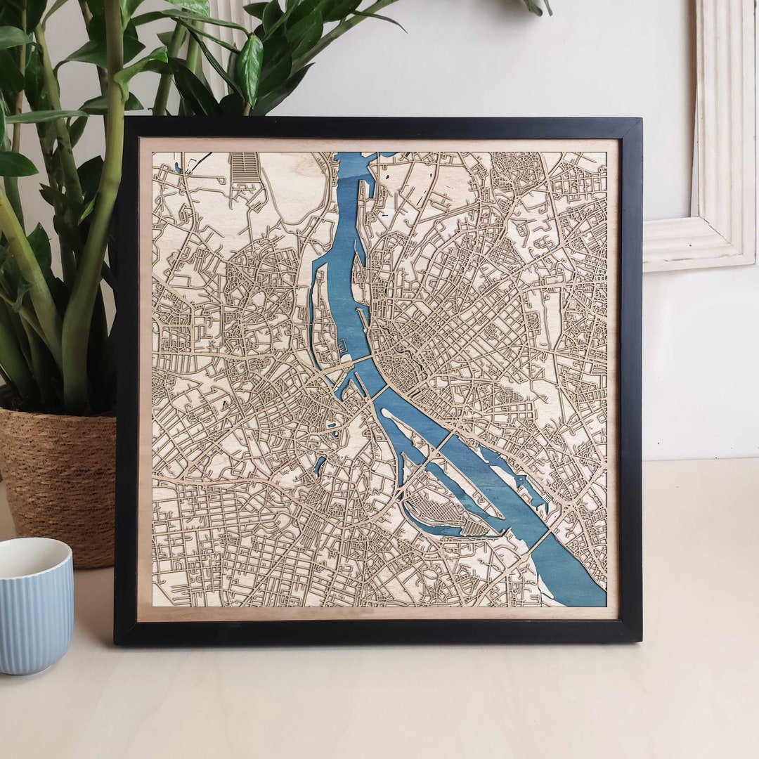 Riga Custom Wood Map - Personalized Art Gift - Etsy