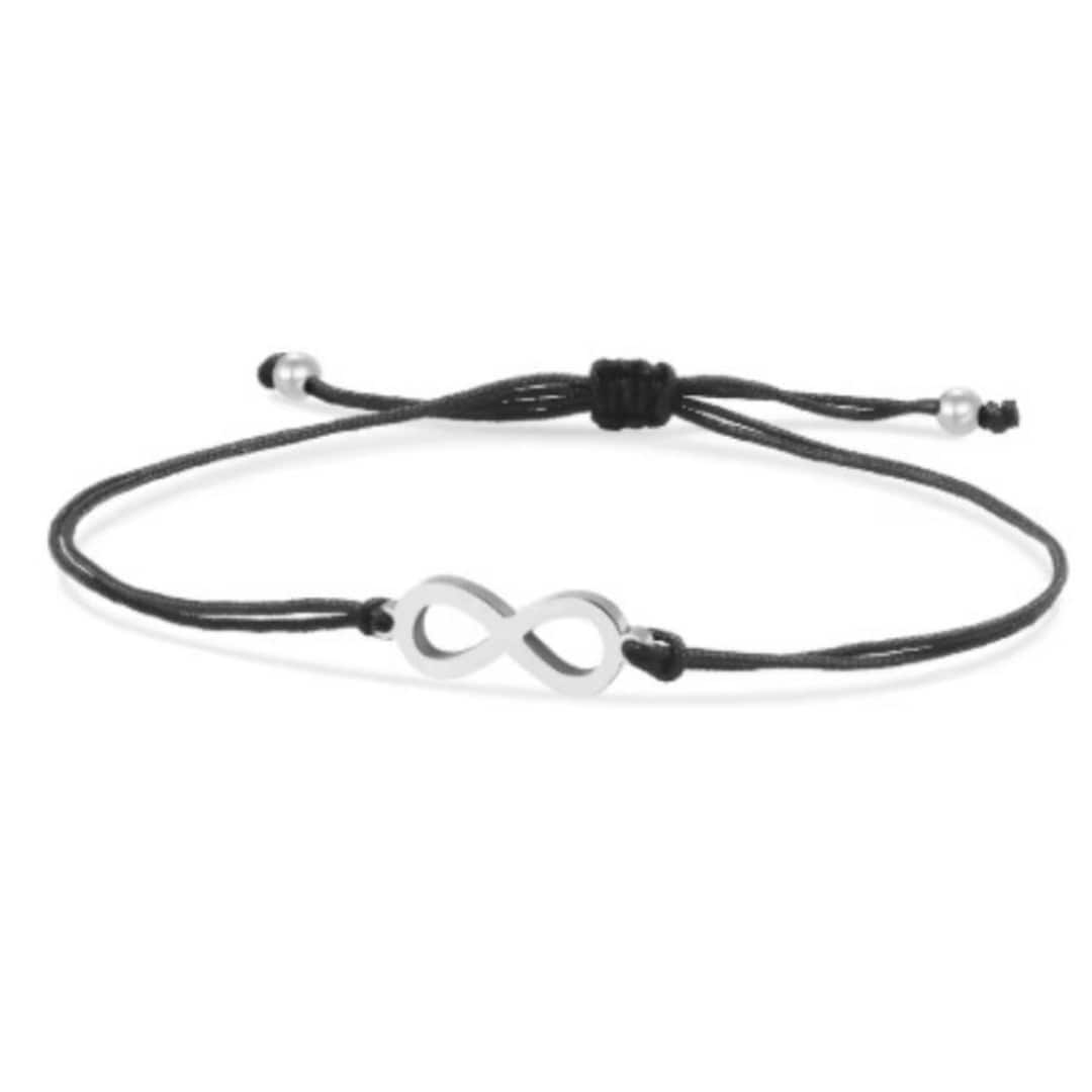 Infinity Symbol Bracelet - Infinity and Adjustable Cord - Etsy