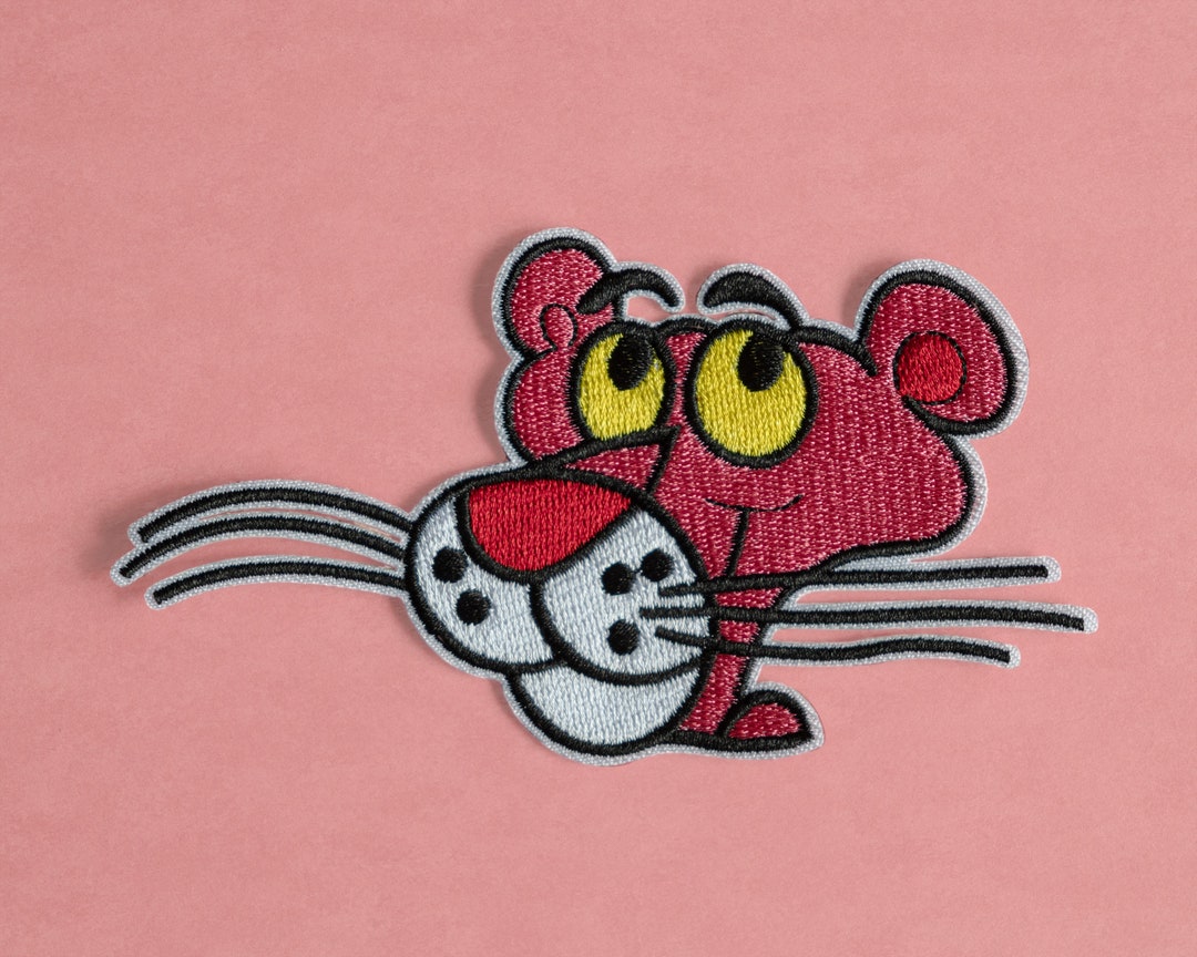 Pink Panther, Iron-on Cartoon Patch, Embroidery Patch 61 - Etsy