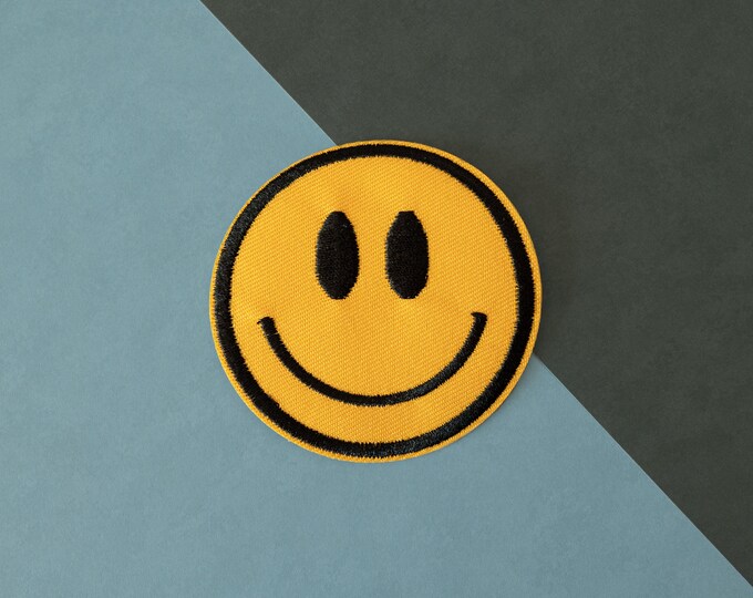 Angry Smiley Face Patch Custom Made - Etsy