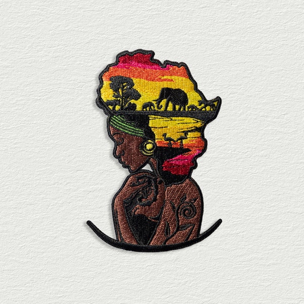 African Iron on Patch - Etsy