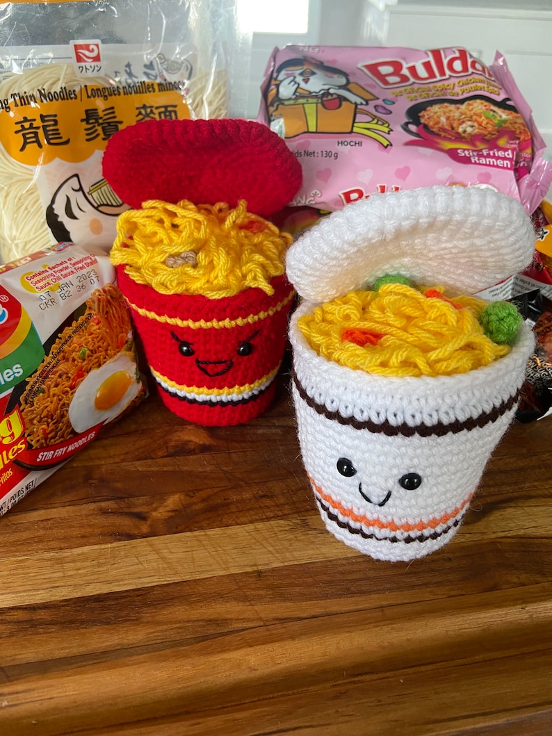 Super Cute Crochet Ramen Cups - Etsy