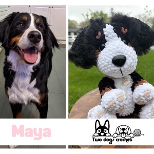 Custom Stuffed Dog, Custom Dog Plush, Custom Crochet Dog, Custom Pet ...