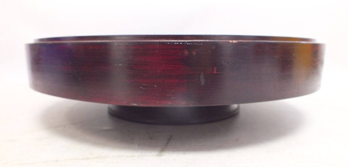 Vintage Large Wooden Rotating Carousel Storage Box With Lid - Etsy