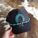 Turquoise Squash Foam Trucker Hat Western Hat Cowboy Hat Hat for ...