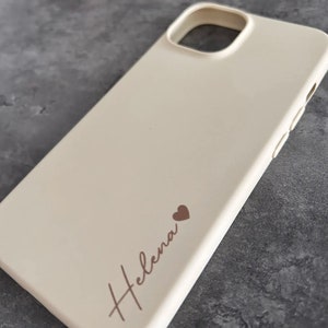 Personalized Name Heart Soft Silicone Custom Shockproof Pastel Phone ...