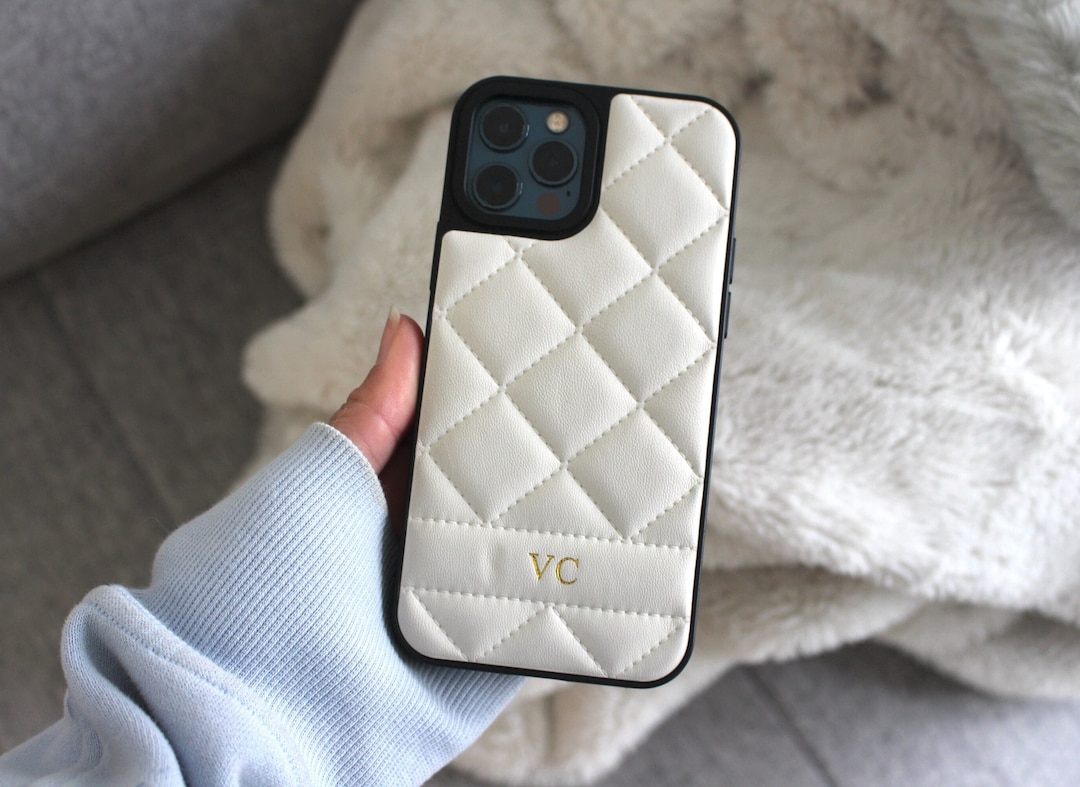 Personalized Luxury Puffer Leather Case for iPhone 15 Pro Max 14 Pro 13 ...