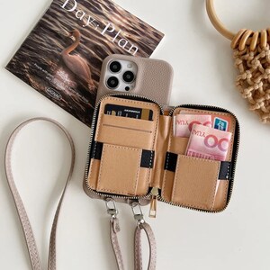 Personalized Gold Initial Leather Name Card Holder Wallet Zipper Long ...