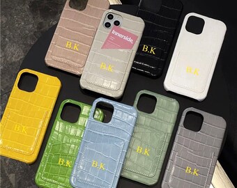 Personalized Gold Initial Letters Custom Name Wallet Card Holder Wallet ...