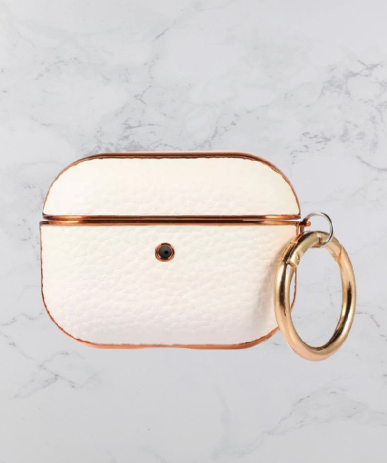 Personalized Custom Gold Initials Monogram Leather Airpod - Etsy