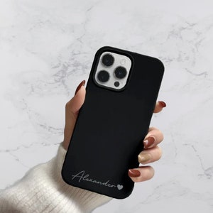 Personalized Name Heart Soft Silicone Custom Shockproof Pastel Phone ...