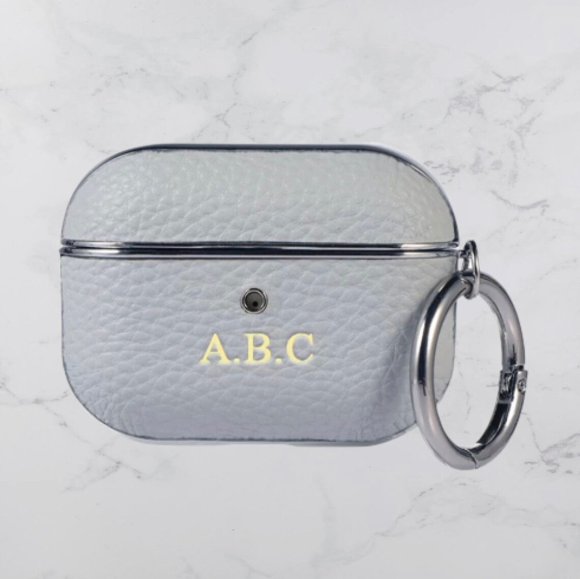 Personalized Custom Gold Initials Monogram Leather Airpod - Etsy