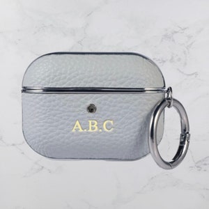Personalized Custom Gold Initials Monogram Leather Airpod - Etsy
