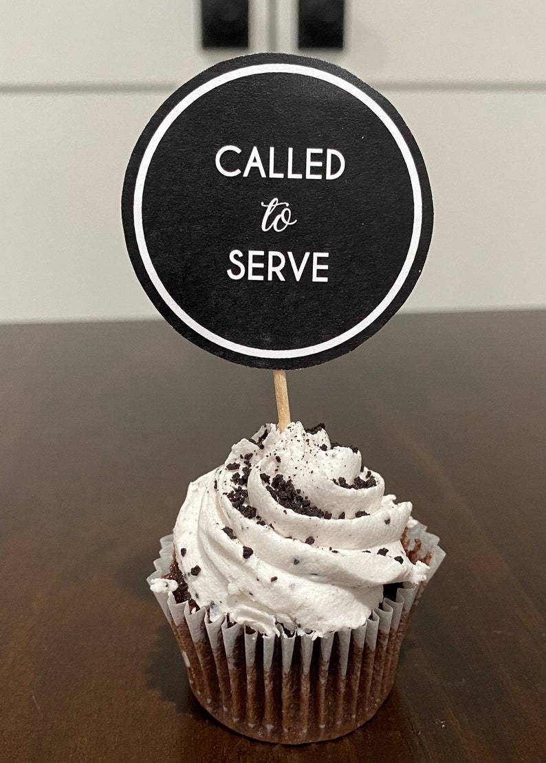 Missionary Cupcake Toppers • Called to Serve • Return With Honor ...