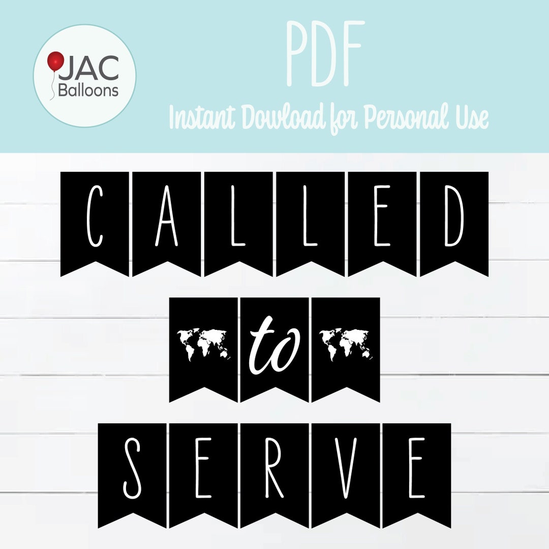 Called to Serve Missionary Banner • Missionary Banner • Called to Serve ...