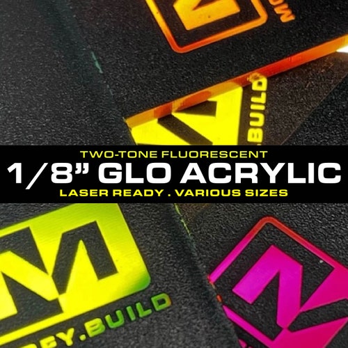 GLITTER 3mm ACRYLIC Laserable - Etsy