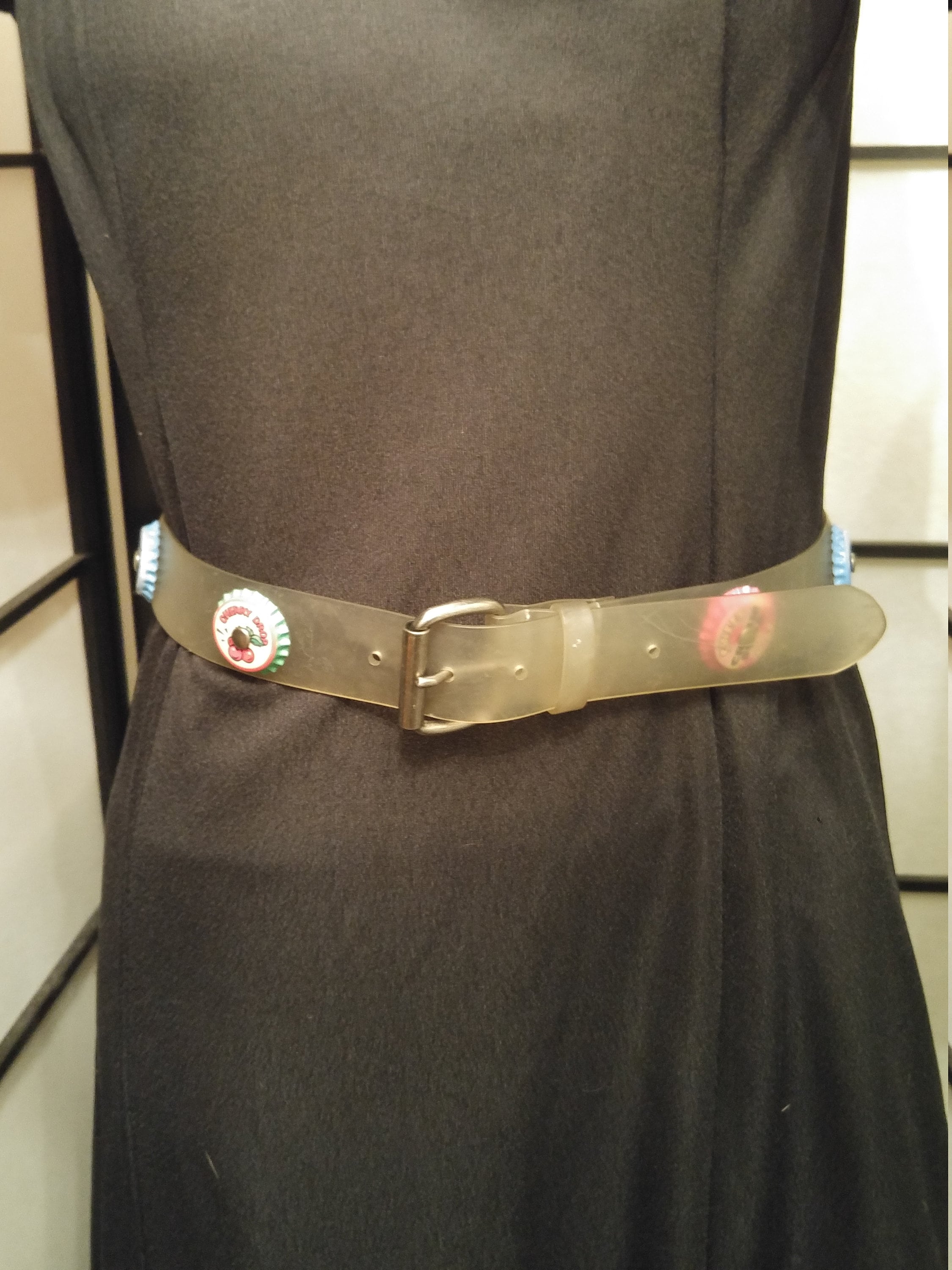 Vintage 90's 2000's Clear Bottle Cap Belt - Etsy
