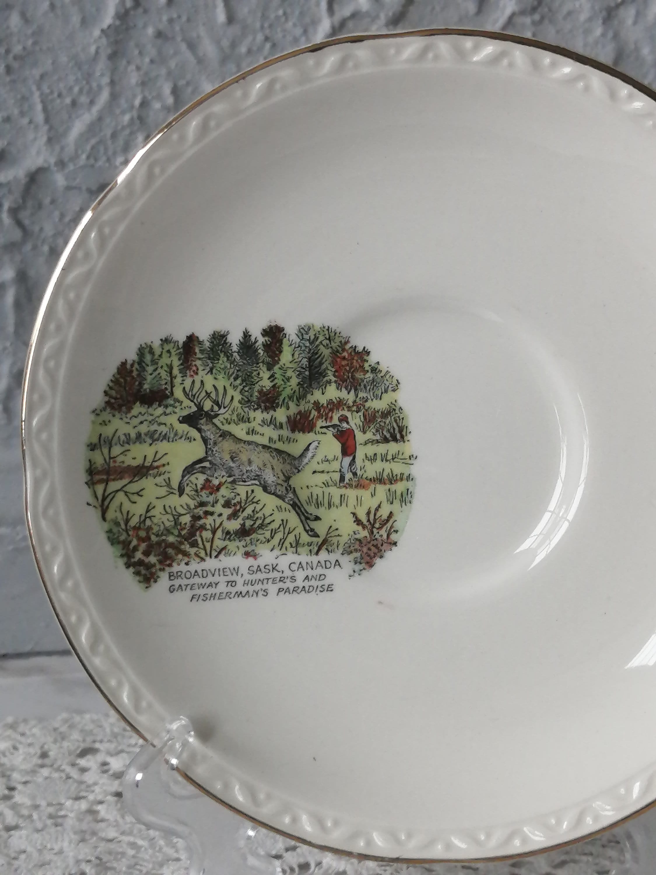 Weatherby Hanley Royal Falcon Ware Cup and Saucer Deer and - Etsy 日本