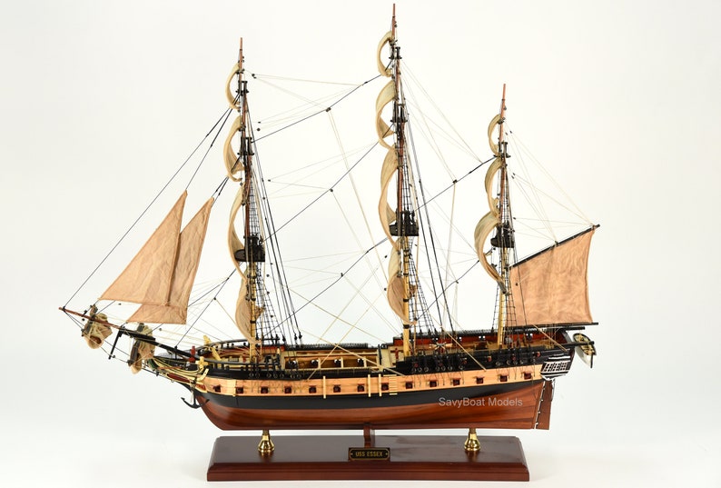1799 USS Essex Sailing Frigate Tall Ship Model 32 - Etsy