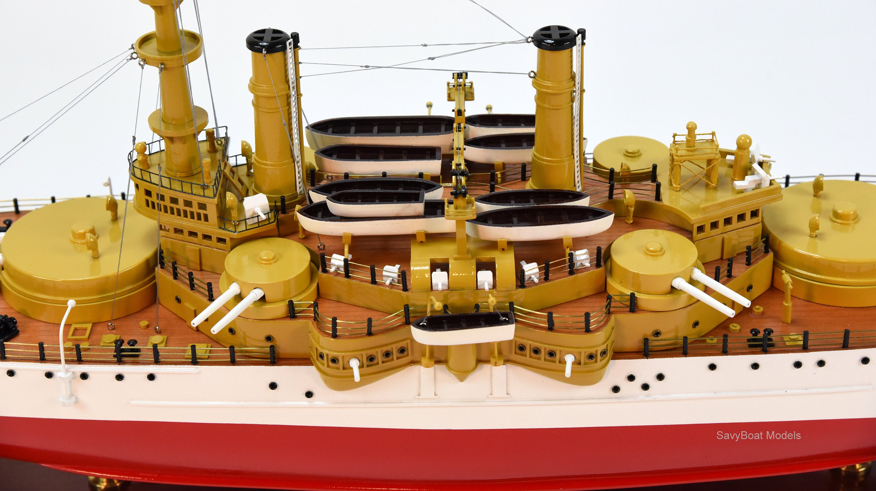 USS Oregon BB-3 Indiana-class Battleship Model 34 Scale | Etsy