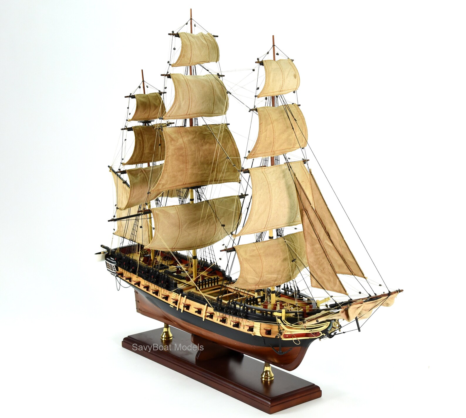 1799 USS Essex Sailing Frigate Tall Ship Model 32 - Etsy