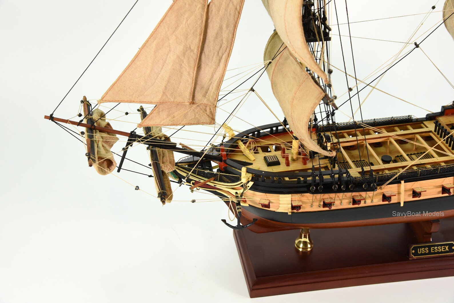 1799 USS Essex Sailing Frigate Tall Ship Model 32 | Etsy