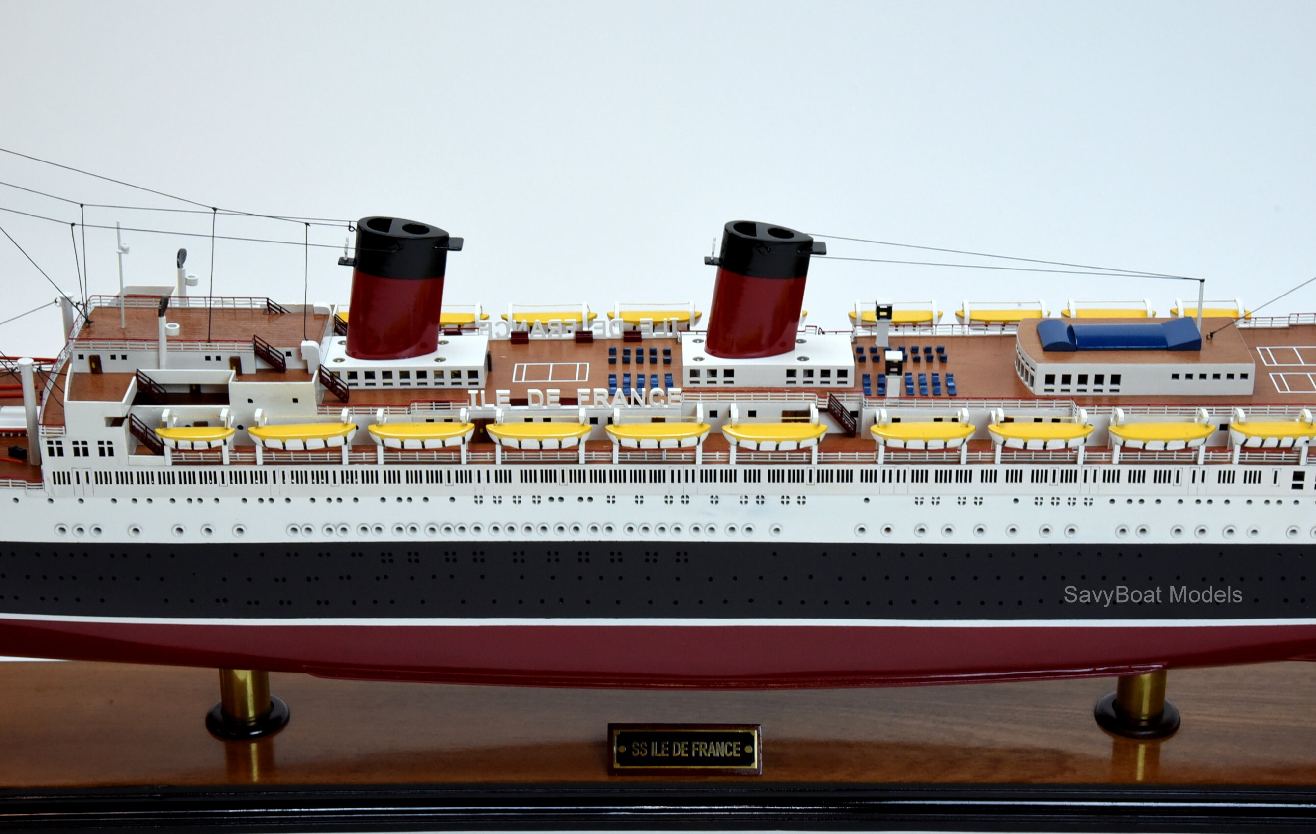 SS Ile De France French Ocean Liner Ship Model 38 With - Etsy