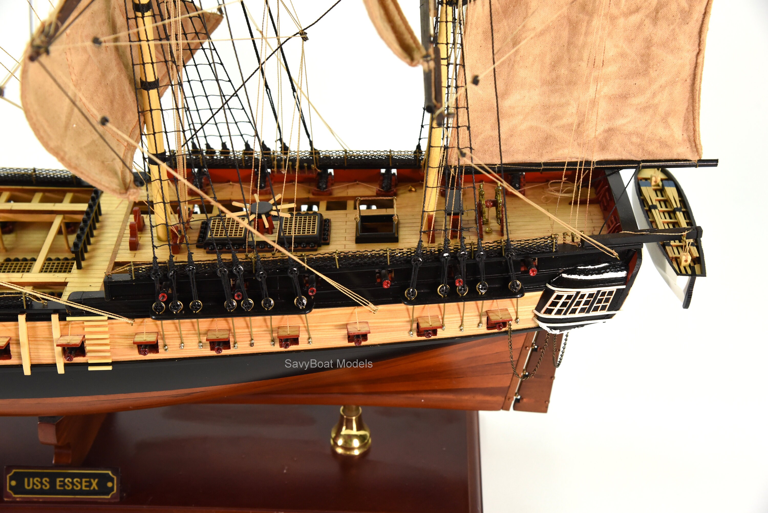 1799 USS Essex Sailing Frigate Tall Ship Model 32 | Etsy