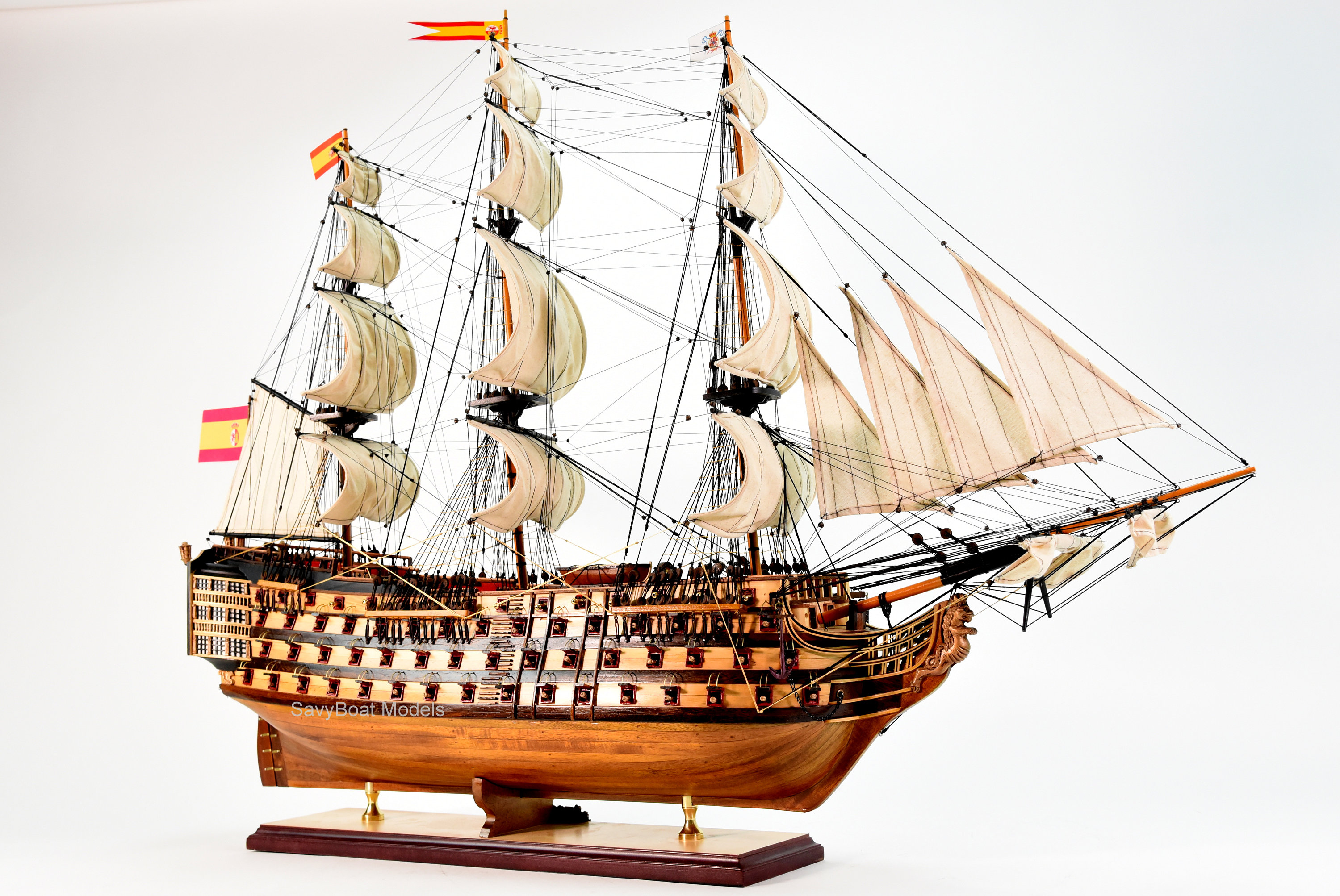 Spanish ship Santisima Trinidad Handcrafted Warship Model | Etsy