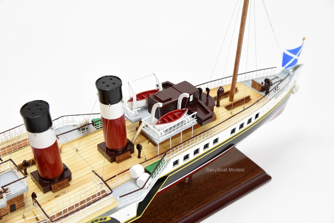 PS Waverley Paddle Steamer Handcrafted Wooden Ship Model | Etsy