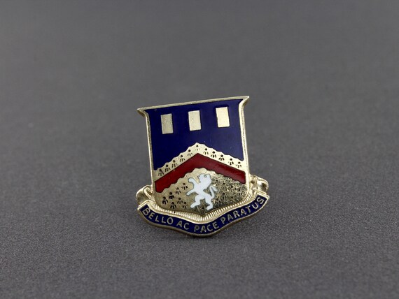 Vintage Swank US Army Unit Crest 112th Engineer Batta… - Gem