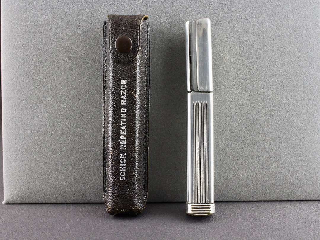 Vintage 1920s Type B Schick Repeating Folding Silver Single Edge Safety ...