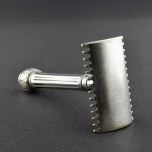 Vintage 1904 King Gillette Pocket Edition Silver Double Edge Safety ...