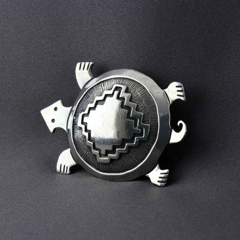 Vintage Native American Navajo Artist Pat Yellowhorse Sterling - Etsy