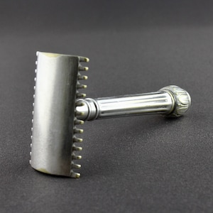 Vintage 1904 King Gillette Pocket Edition Silver Double Edge Safety ...