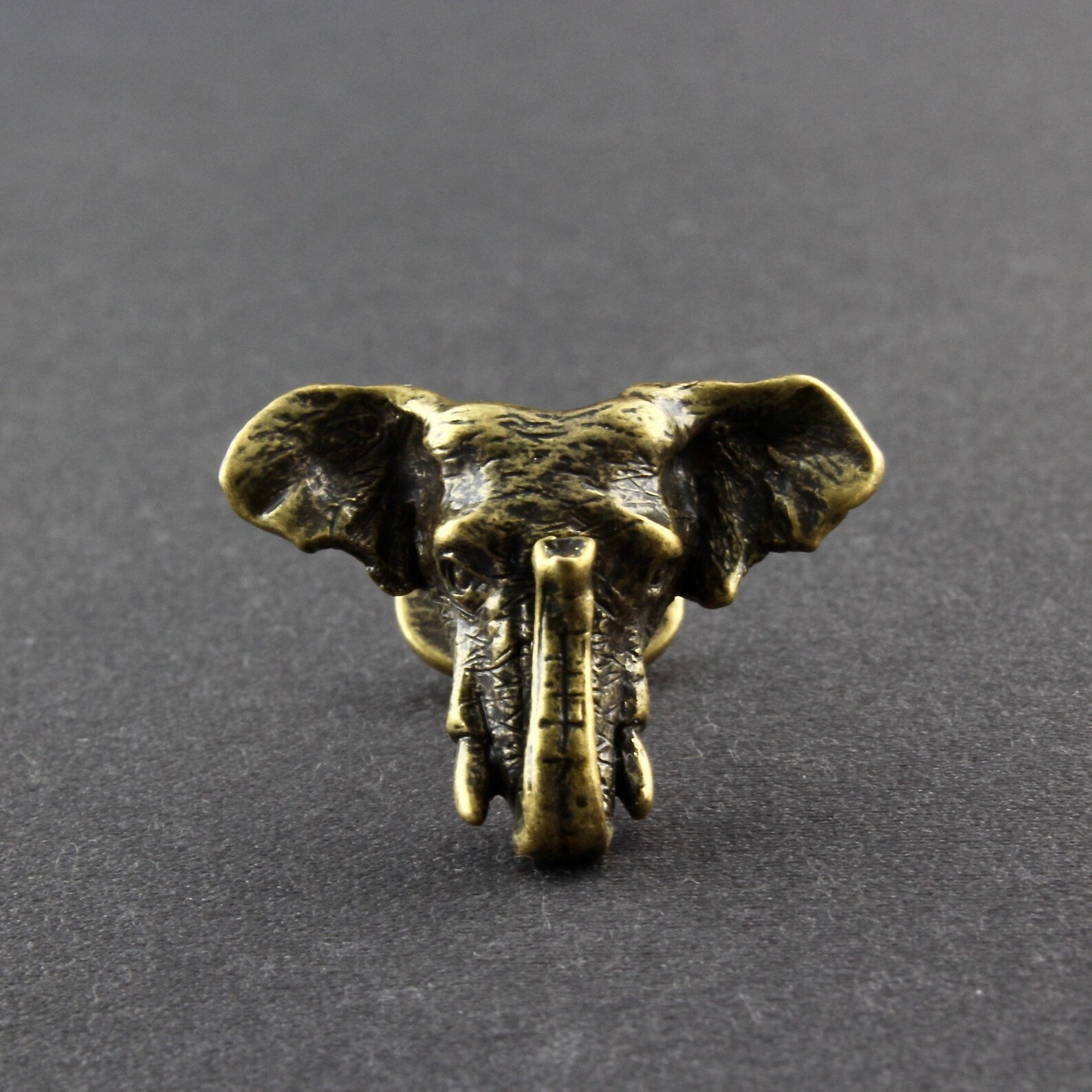 Vintage Elephant Head Solid Back Cufflinks - Etsy