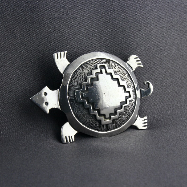 Vintage Native American Navajo Artist Pat Yellowhorse Sterling - Etsy