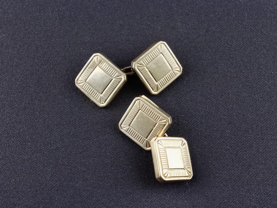 Vintage Murat of Paris Art Deco Engine Turned Square … - Gem