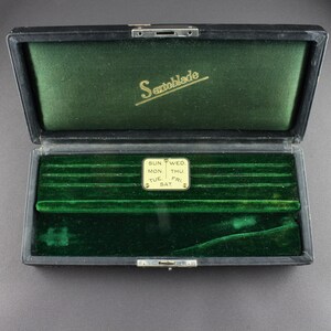 Vintage 1910s Weck Sextoblade Yellow Celluloid Folding Razor 7 Days of ...