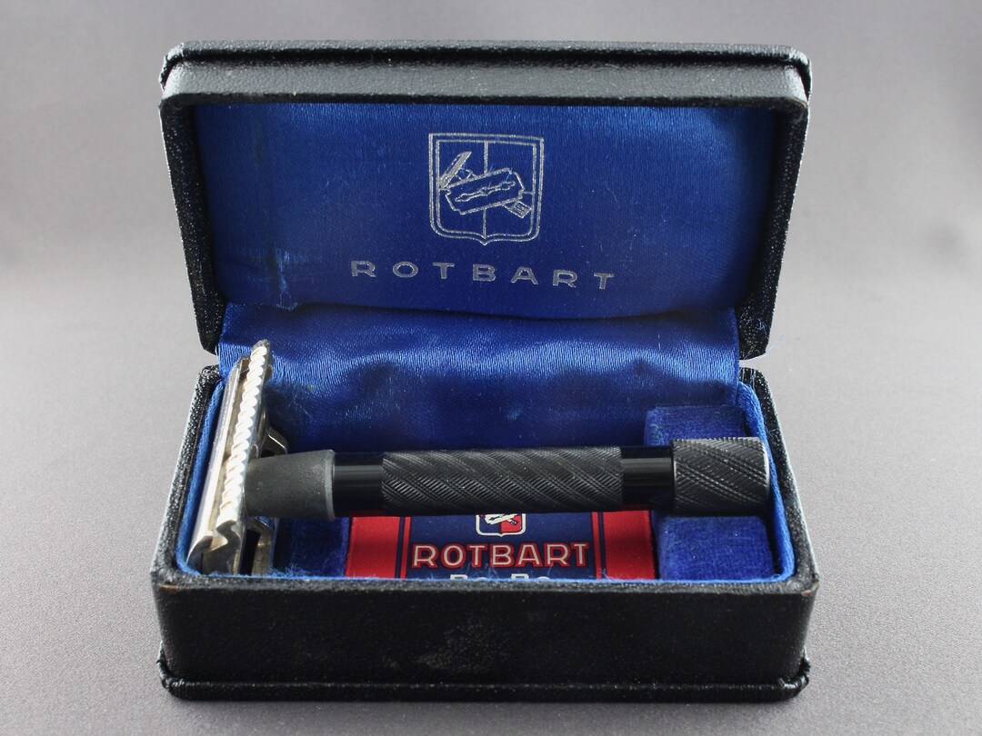 Vintage 1930s Rotbart Black Handle Double Edge Safety Razor With ...
