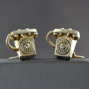 Vintage Swank Rotary Dial Landline Classic Model 500telephone Cufflinks ...