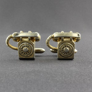 Vintage Swank Rotary Dial Landline Classic Model 500telephone Cufflinks ...